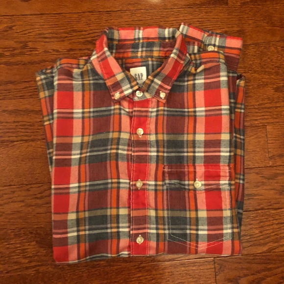 GAP | Shirts | Gap Mens Button Up Flannel Shirt | Poshmark